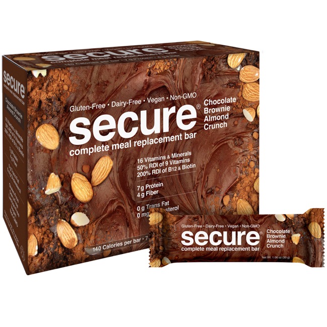 ProCaps Laboratories | Shop Secure® Bars - Chocolate Brownie Almond ...